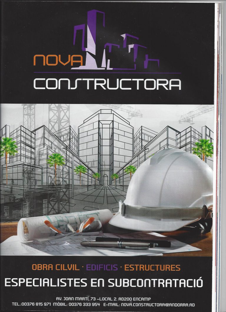Nova Constructora és el proveïdor de personal subcontractat per a les empreses Constructores de ...